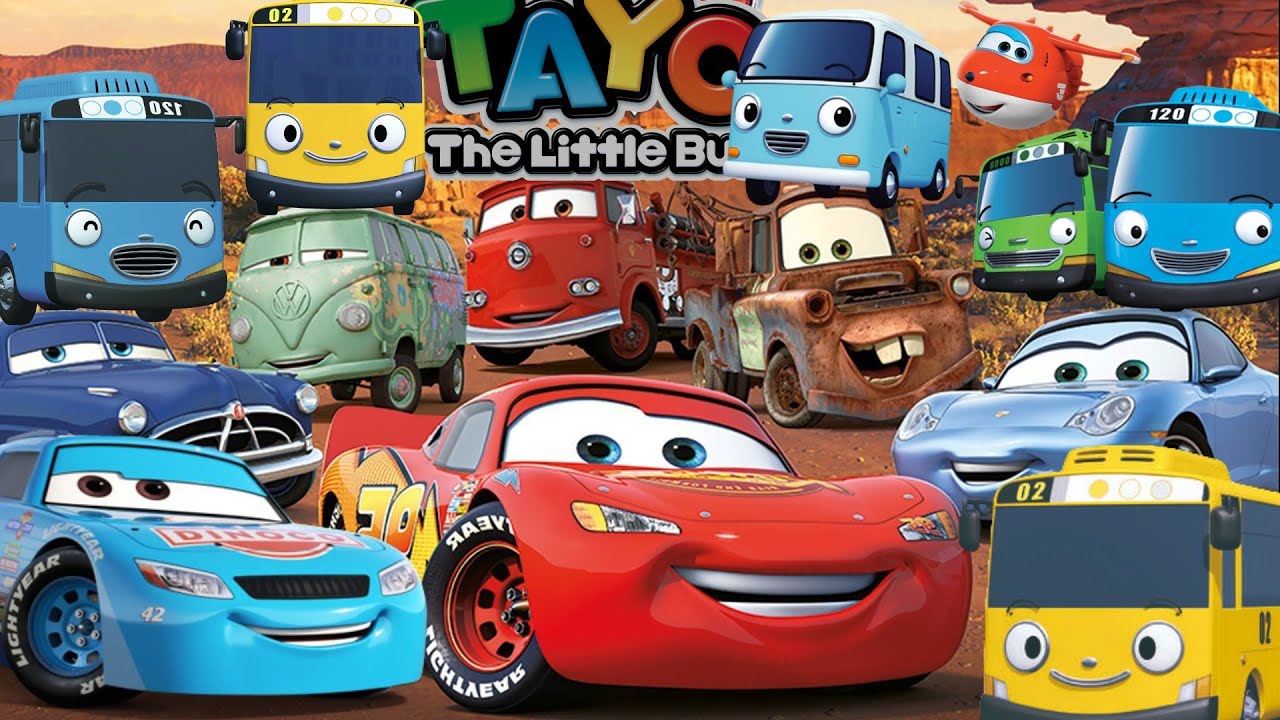 Looking For Lightning McQueen's Car, Tayo The Little Bus,Titipo's Train ...