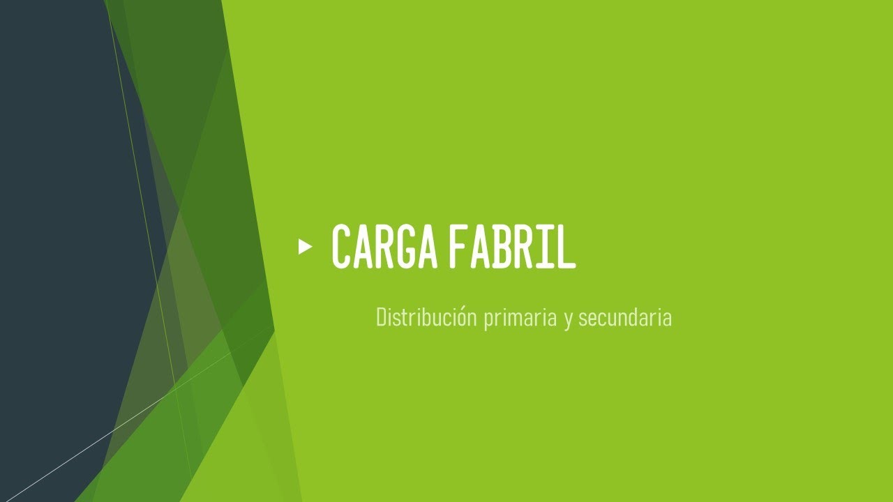 Carga Fabril - Distribución primaria y secundaria - YouTube