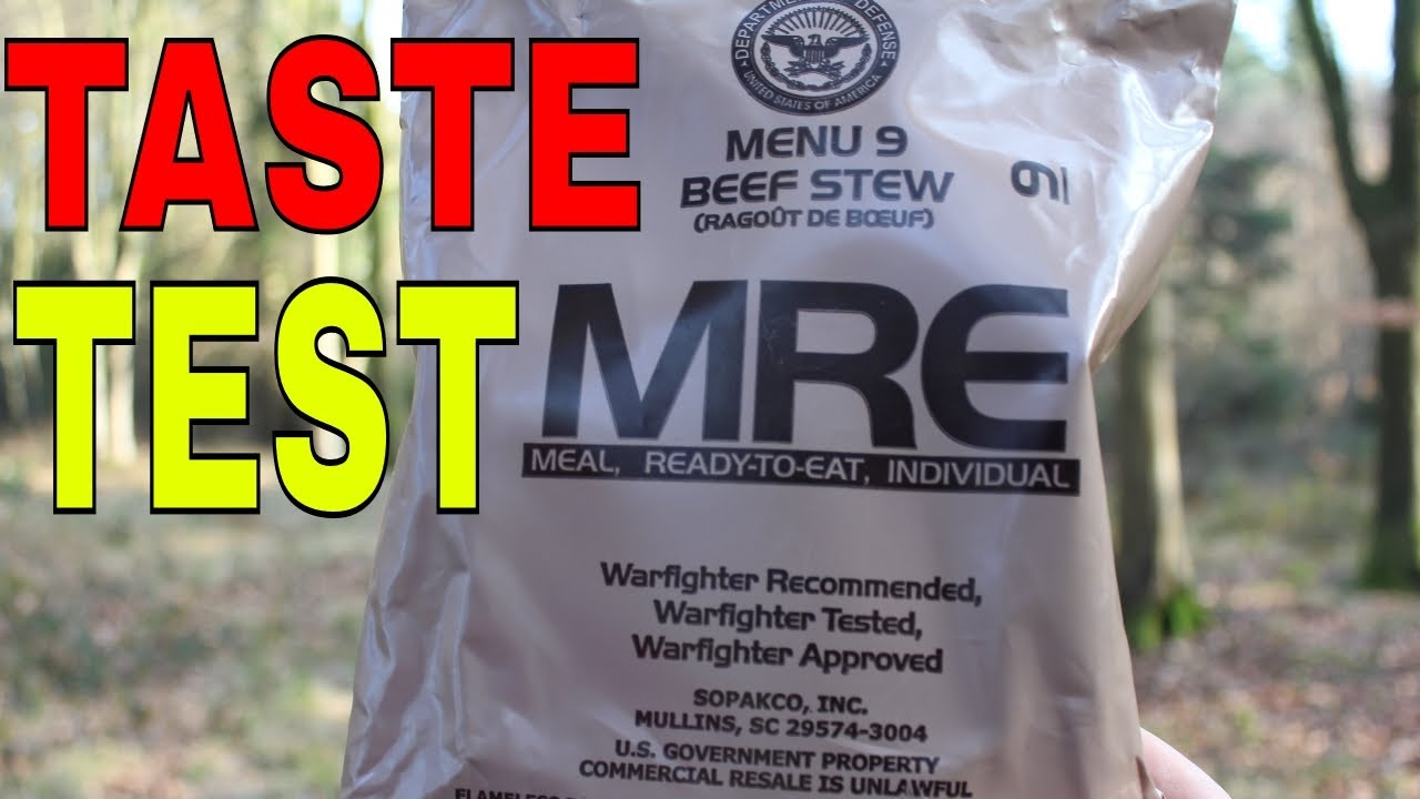 U.S Army Mre Taste Test Review 2019 - YouTube