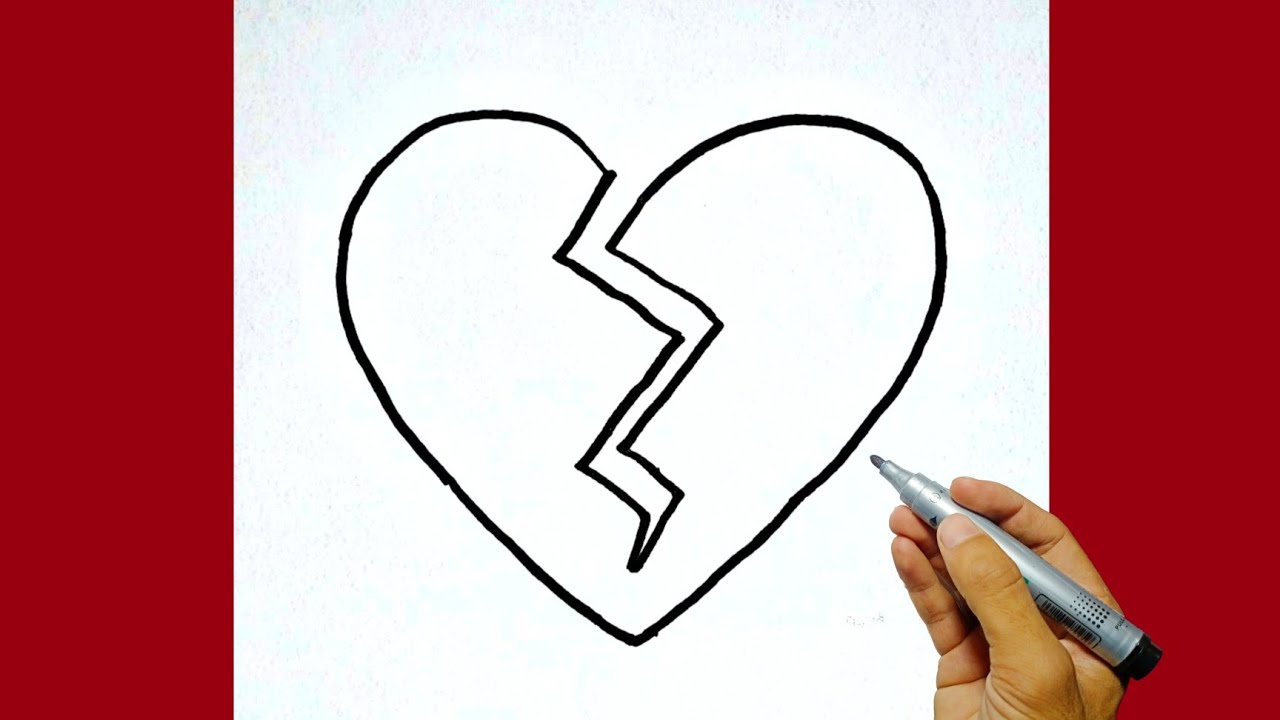 Cute Love Broken Heart Drawing