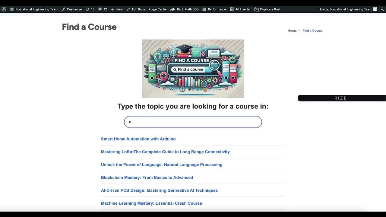 Find a Course: Educational Engineering Courses Search Engine - YouTube
