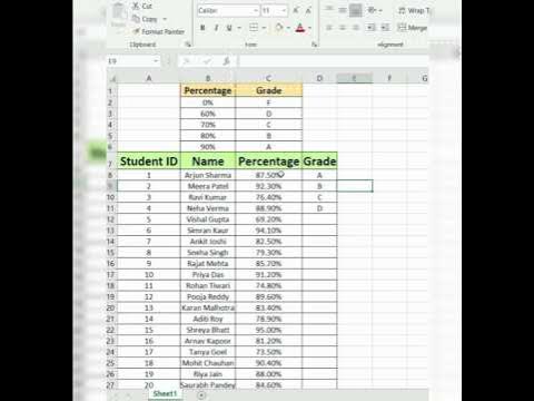 "Assign Grades Automatically in Excel Using the LOOKUP Function" #trending #shorts #viralvideo # ...