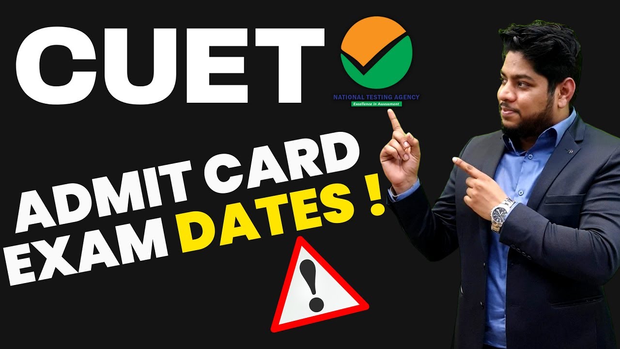CUET 2023 Admit Card Exam Center Dates 🔥 - YouTube