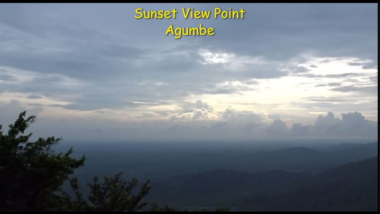 Agumbe Sunset View Point - YouTube