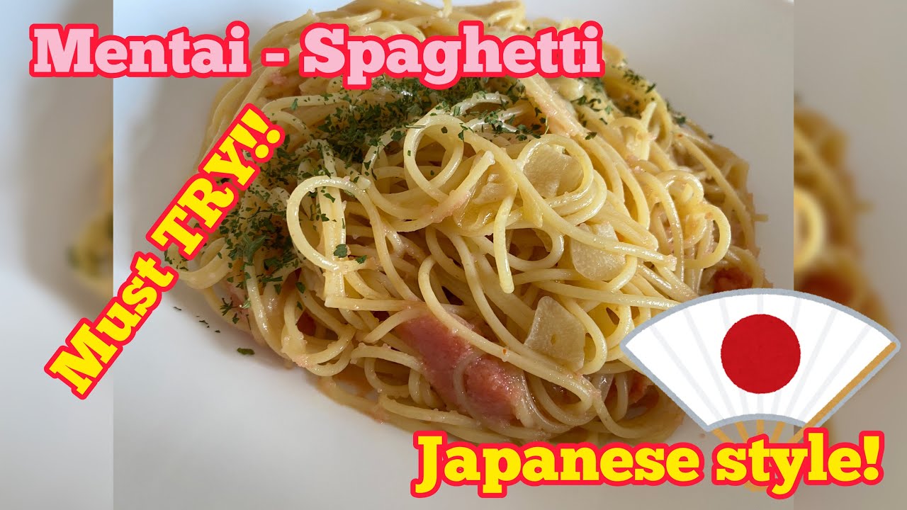 (41) ONE-PAN KITCHEN. Mentai (Fish egg) Spaghetti. Japanese people love ...