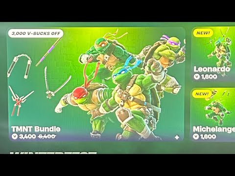 Fortnite gameplay van de TMNT Bundle & April O' Niel Bundle (Teenage ...