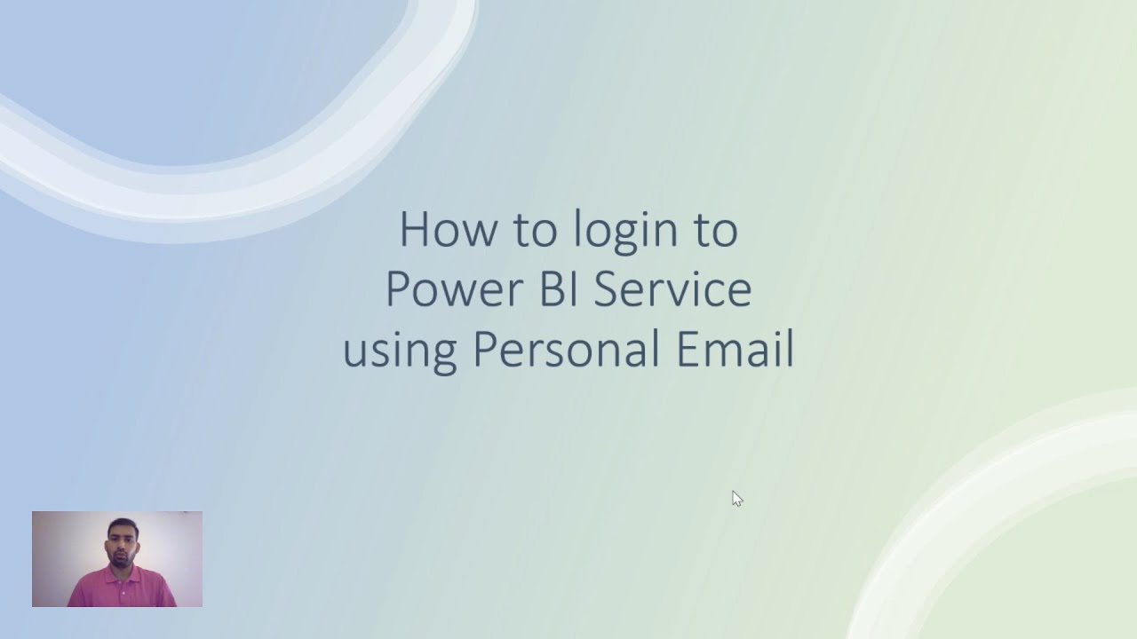 001 Power Series: How to login in Power BI using Personal Email? # ...
