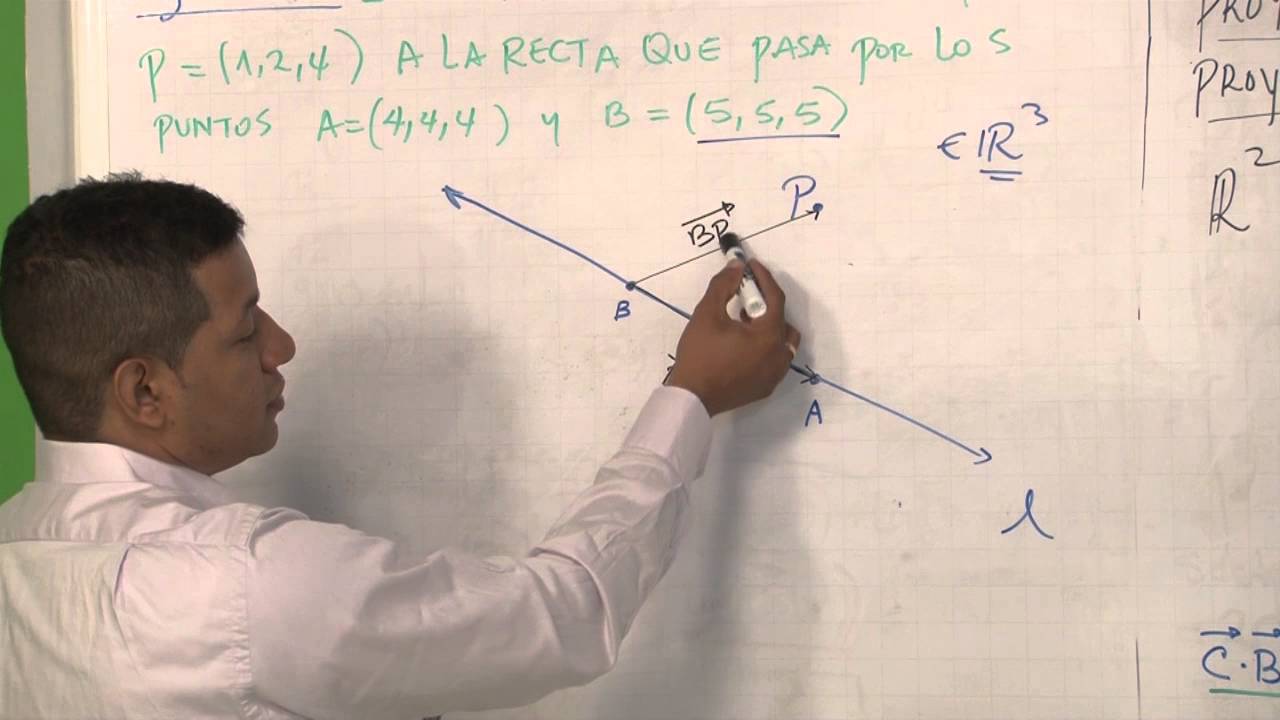 Proyección de un vector sobre otro vector y Proyección Ortogonal - YouTube