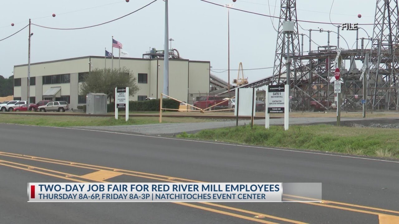 Two-day job fair for Red River Mill employees Thursday - YouTube