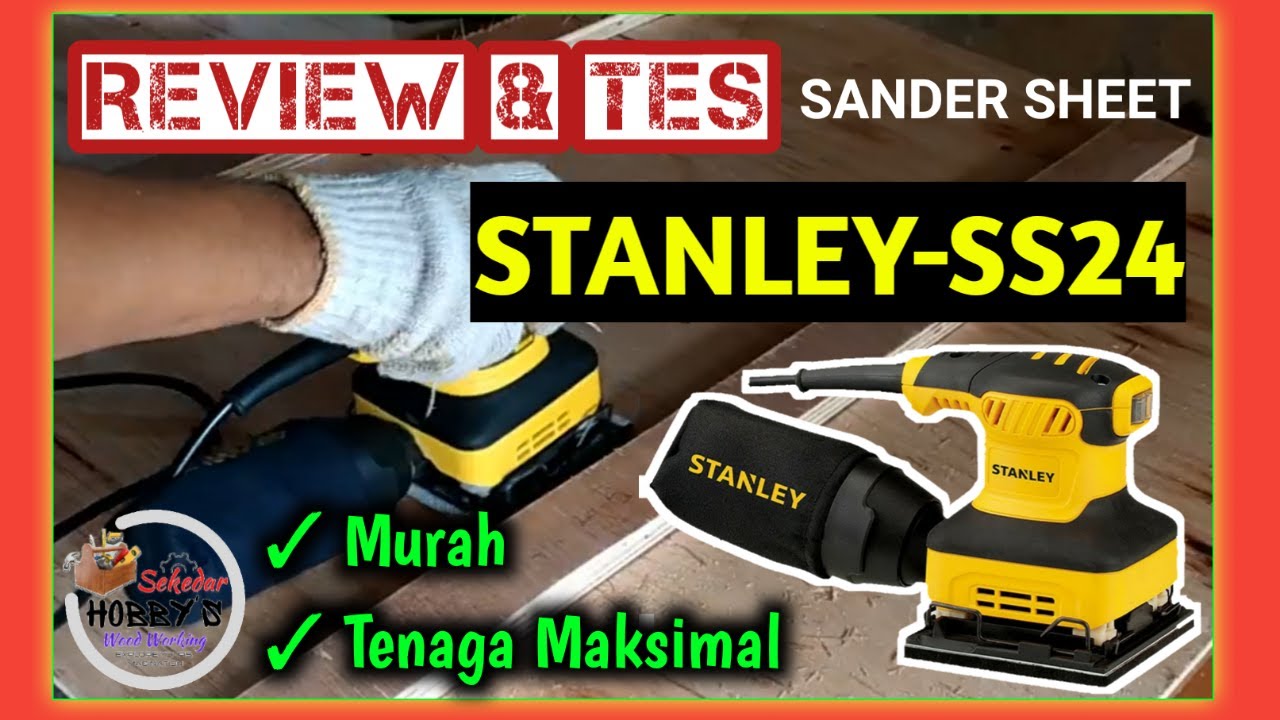 STANLEY SANDER SS-24 , PALM SANDER, REVIEW & TES - YouTube