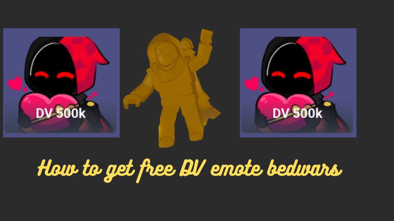 HOW TO GET FREE DV EMOTE BEDWARS - YouTube