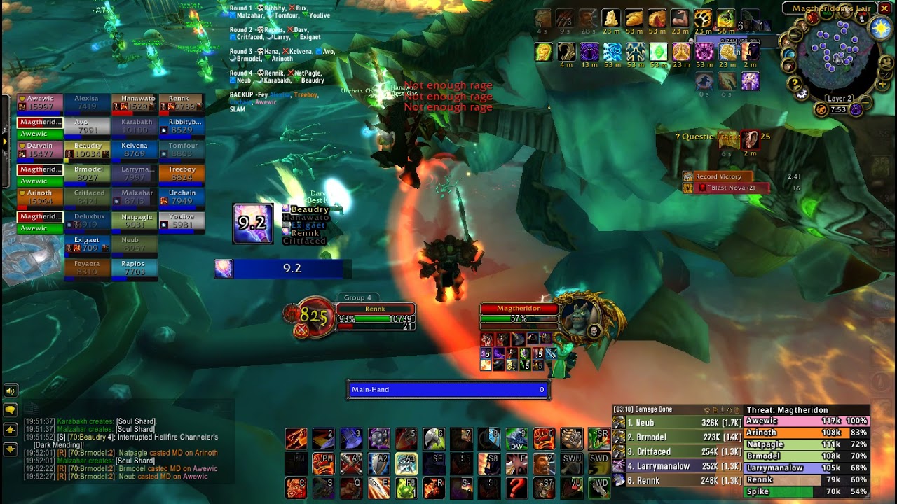 Rennik - TBC Classic - Magtheridon - Arms Warrior PoV - YouTube