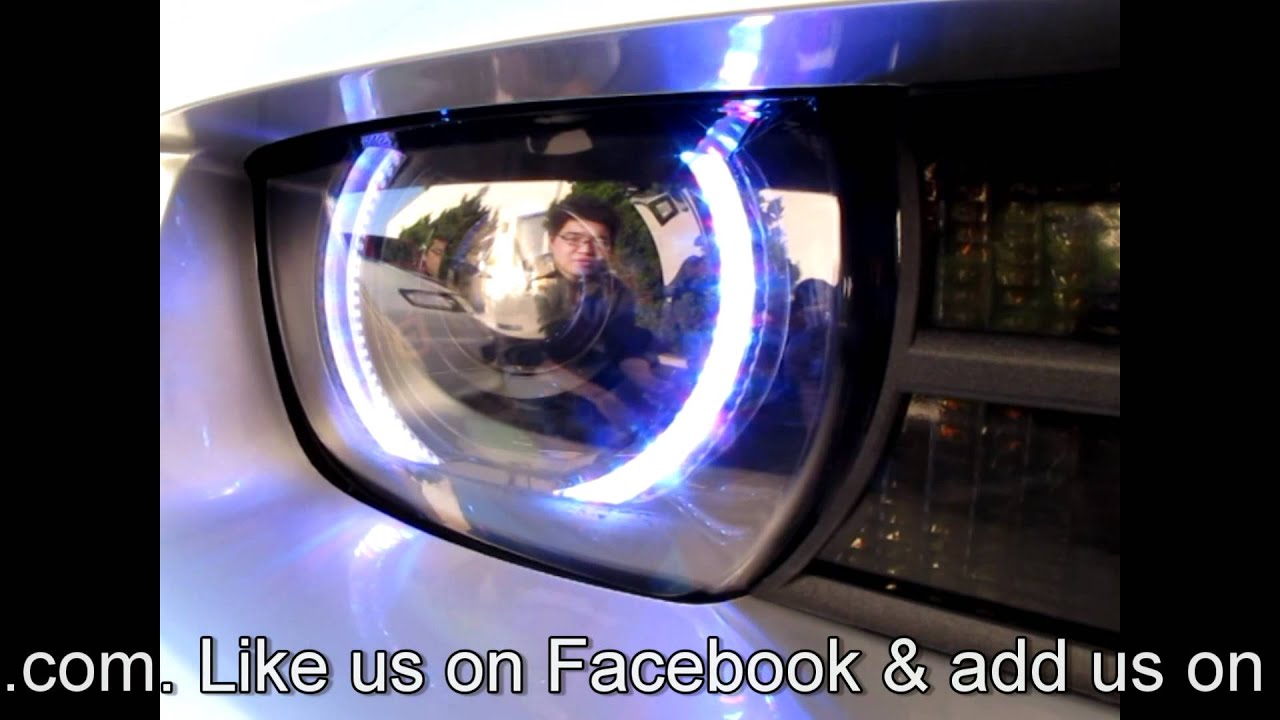 Camaro RGB LED Angel Eyes Installed by JLC Lighting - YouTube