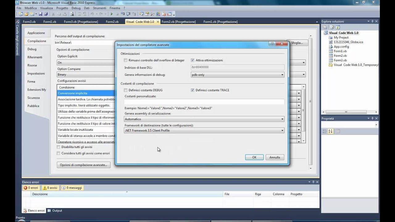 Visual Basic - Framework [Ita] - YouTube