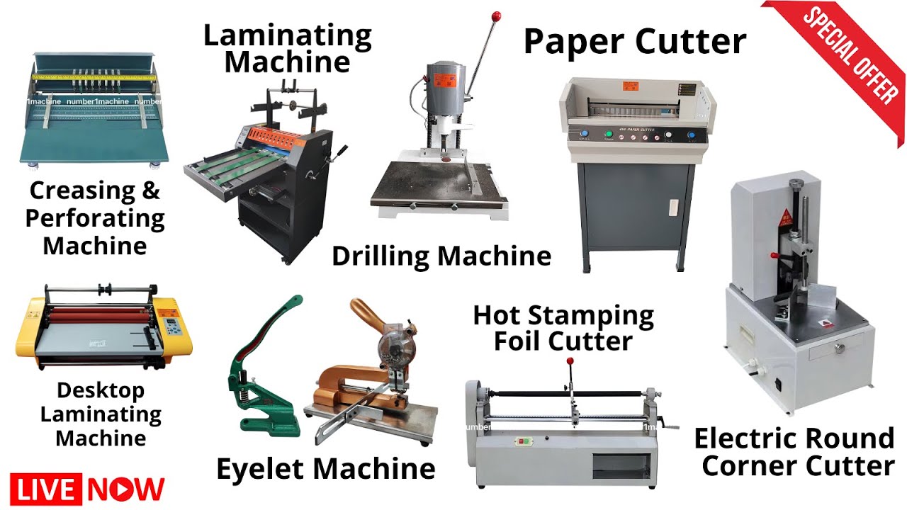 【LIVE】Desktop Small Machines for Printing Finishing Promotions ...