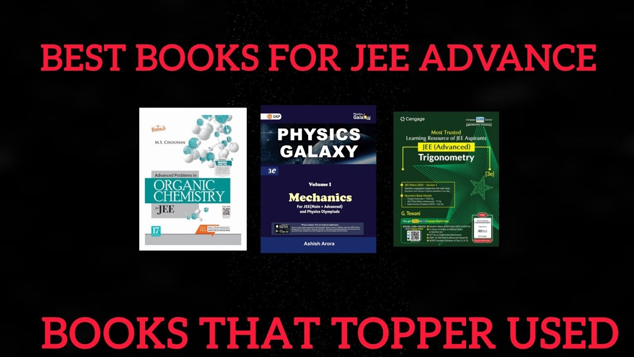 Best Books for JEE ADVANCE |JEE ADVANCE 2025| - YouTube