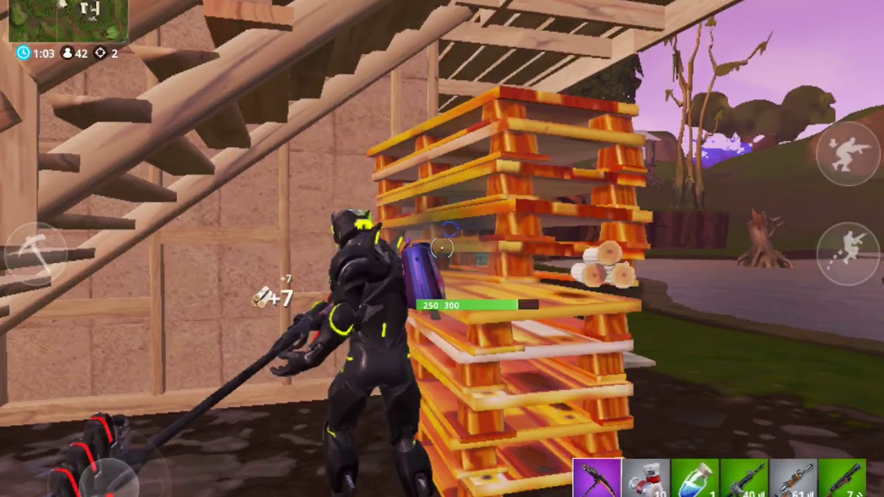 Fortnite Mobile how to build - YouTube
