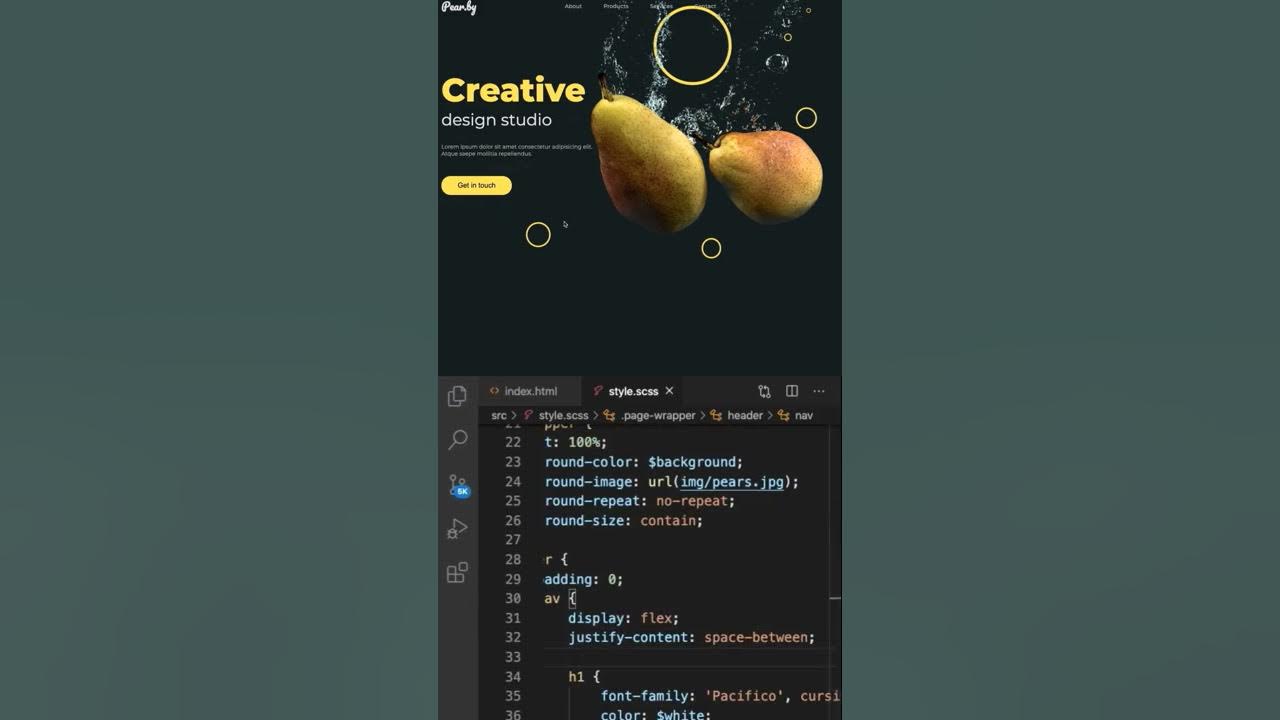 How To Create A Responsive Landing Page With Html And Css Shorts Youtube 