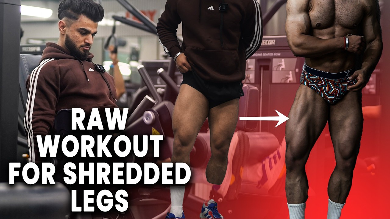Natural Bodybuilding Prep As a Vegetarian Ep.2 | Legs Workout for ...