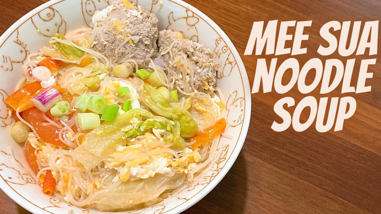 HEALTHY COLOURFUL MEALS | MEE SUA NOODLE RECIPE | MEE SUA NOODLE SOUP ...