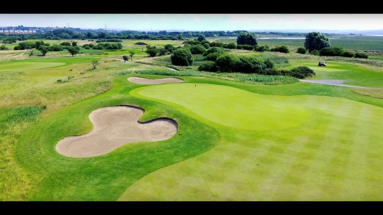 Machynys Golf Club 18 Hole Flyover - YouTube