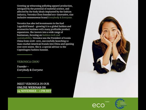 EcoFashion webinar : Veronica Chou