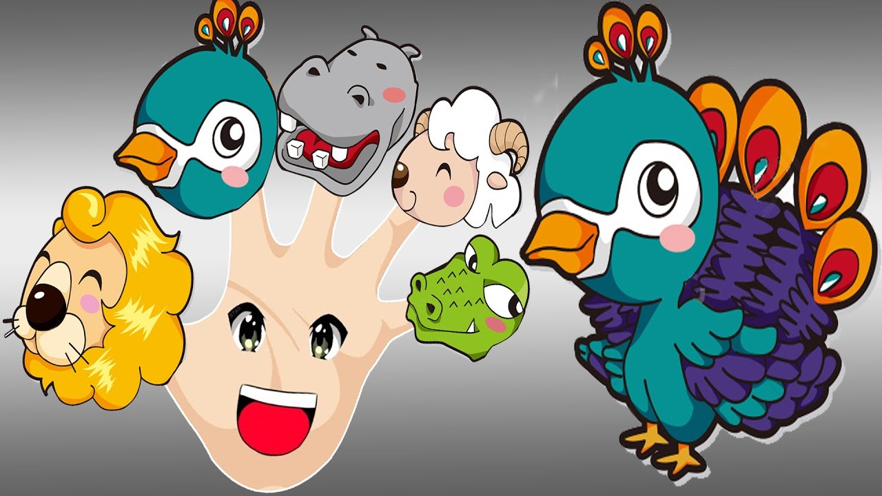 Animals Cartoons Finger Family Children Nursery Rhymes | Animals Finger ...