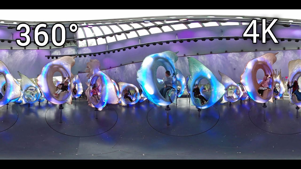 SeaGlass Carousel 360° 4K off-ride Battery Park Sea Glass - YouTube