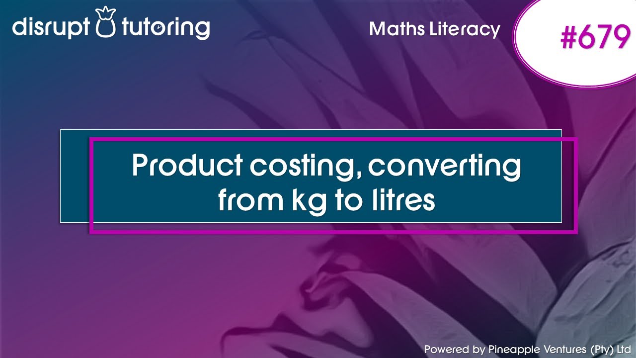 679 Product Costing Converting From Kg To Litres YouTube 679-product-costing-converting-from-kg-to-litres-youtube