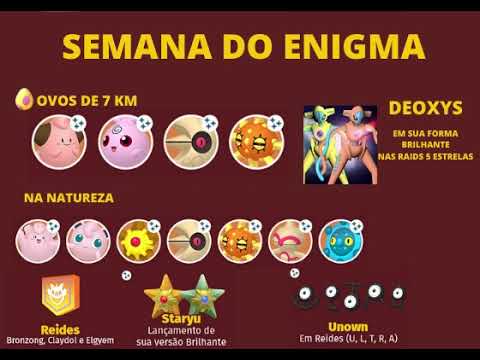 SEMANA DO ENIGMA - POKÉMON GO - YouTube