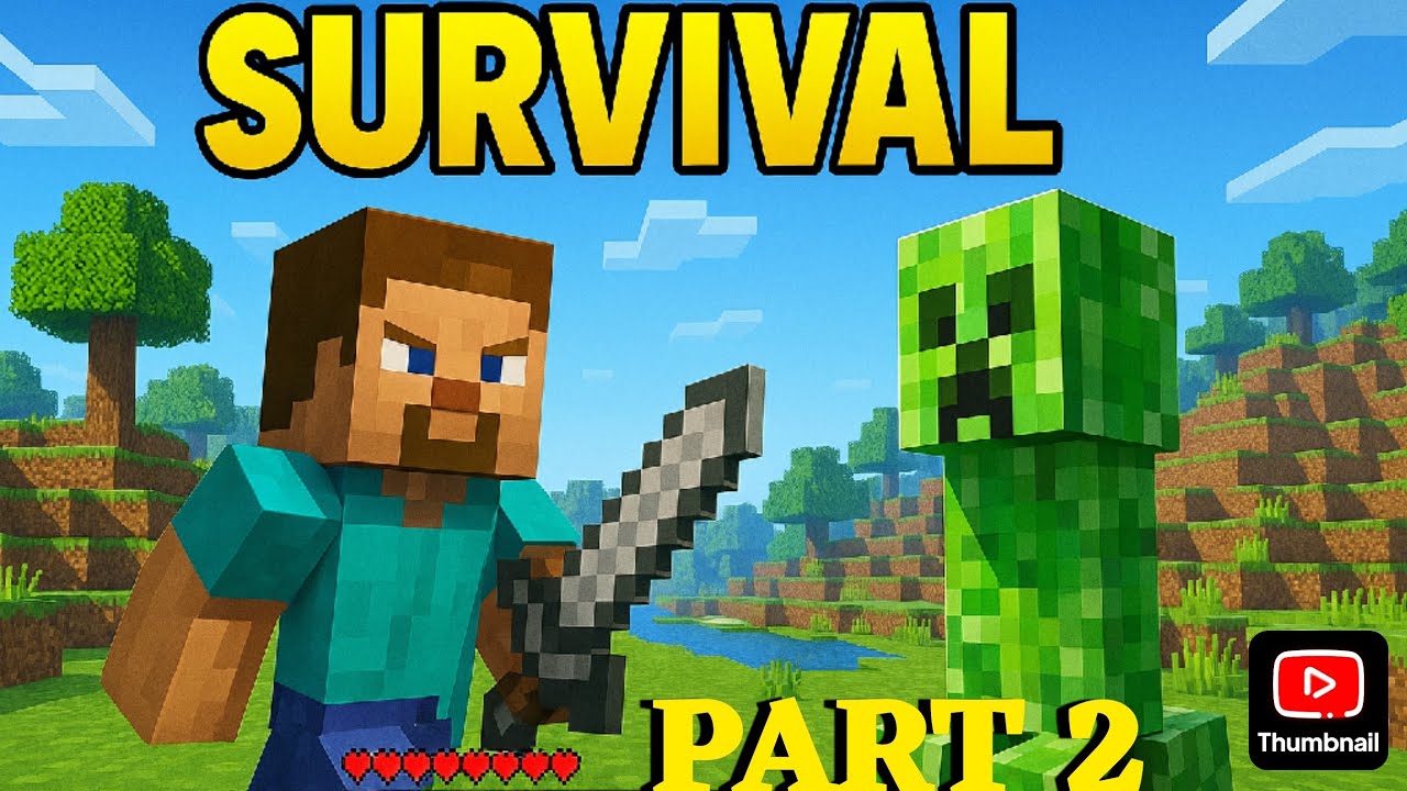 Playing survival mode in minecraft part2 - YouTube