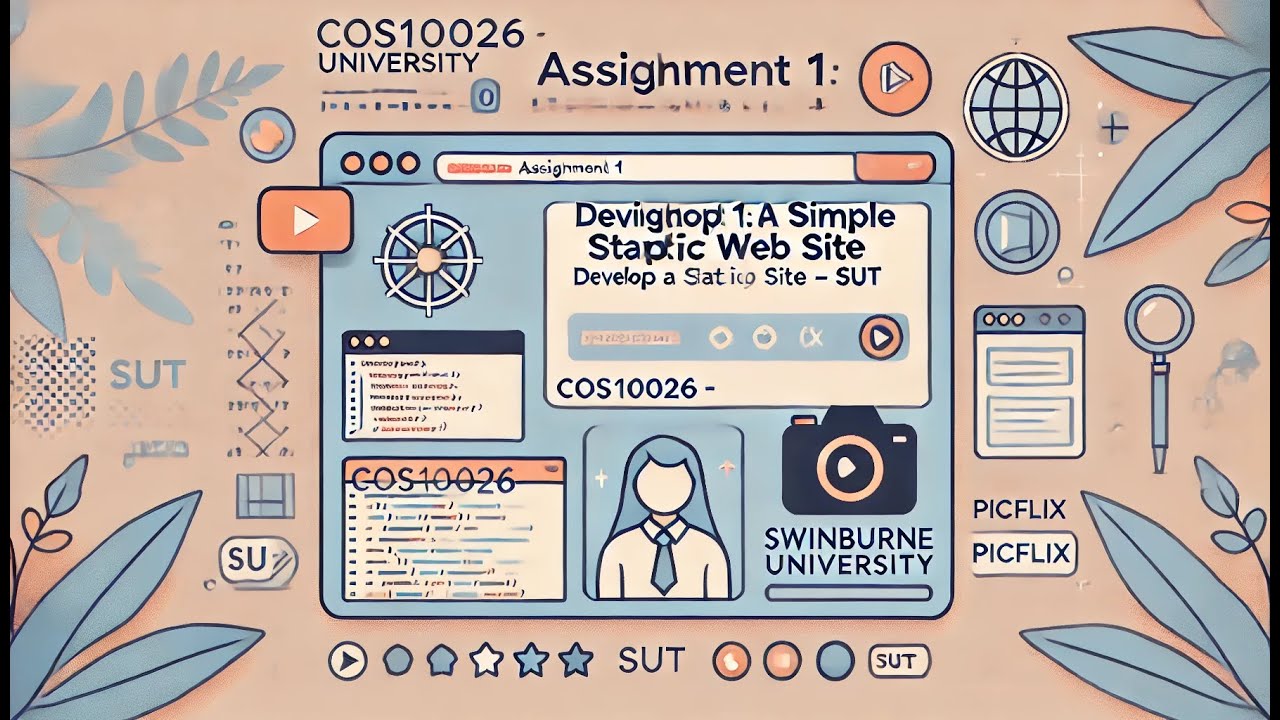 COS10026 | Assignment 1: Develop a Simple Static Web Site – SUT - YouTube