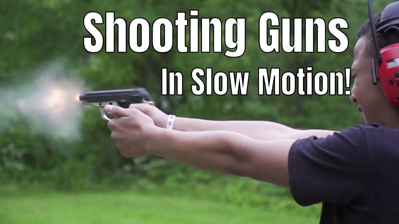 Shooting Guns in Slow Motion! 1000 fps - YouTube