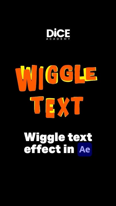 Wiggle Text Effect in Adobe Aftereffect | #adobdaftereffect #aftereffect #aftereffectsedit # ...