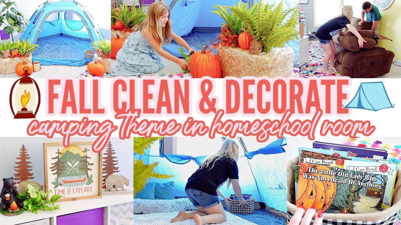FALL CLEAN & DECORATE WITH ME 2021 | HOMESCHOOL ROOM MAKEOVER & TOUR ...