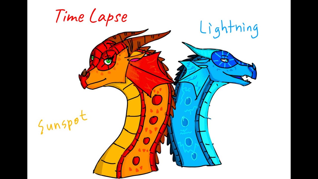 Drawing two of my Wof ocs (Sunspot and Lightning) - YouTube