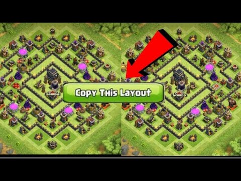 Clash of clans {COC} how to copy layout - YouTube