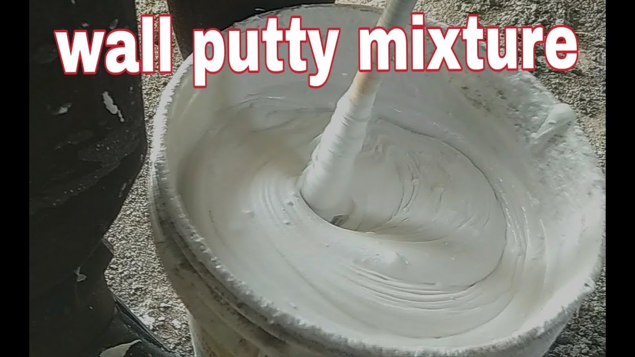 Wall putty mixture machine work in jalna - YouTube