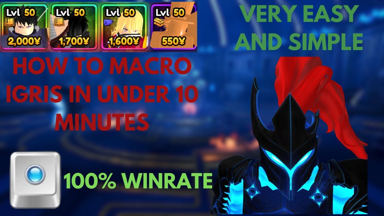 HOW TO MACRO IGRIS OVERNIGHT (100% WINRATE) - YouTube