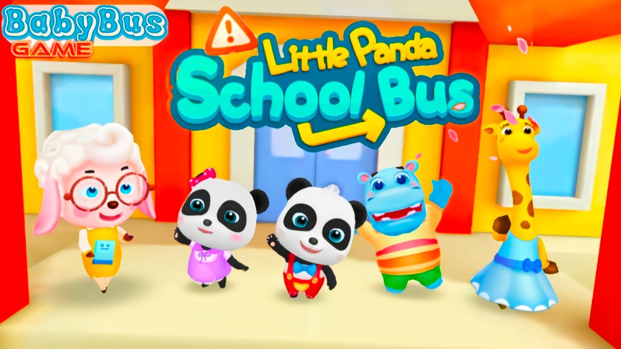 Baby Panda School Bus | Kindergarten Activity | BabyBus Game 🏫👩🏻‍🏫# ...