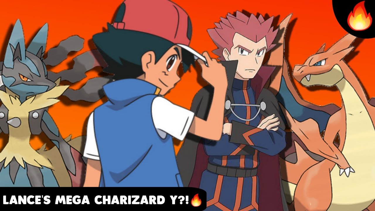 Ash VS Lance?! | Lance has Mega Charizard Y?! | Pokemon Journeys - YouTube