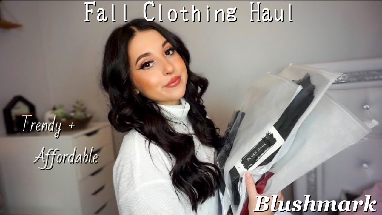 HUGE FALL CLOTHING TRY ON HAUL | BLUSHMARK - YouTube