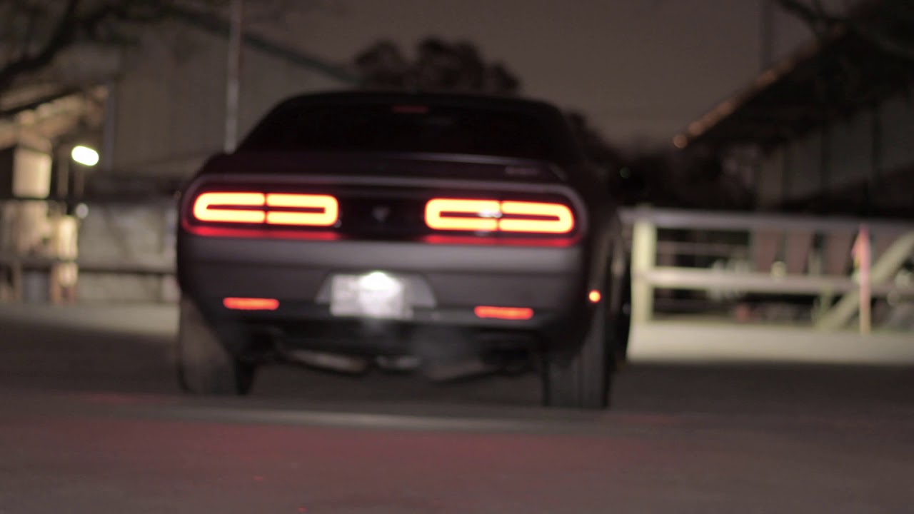 Glowing Calipers on a HELLCAT light up the night - YouTube