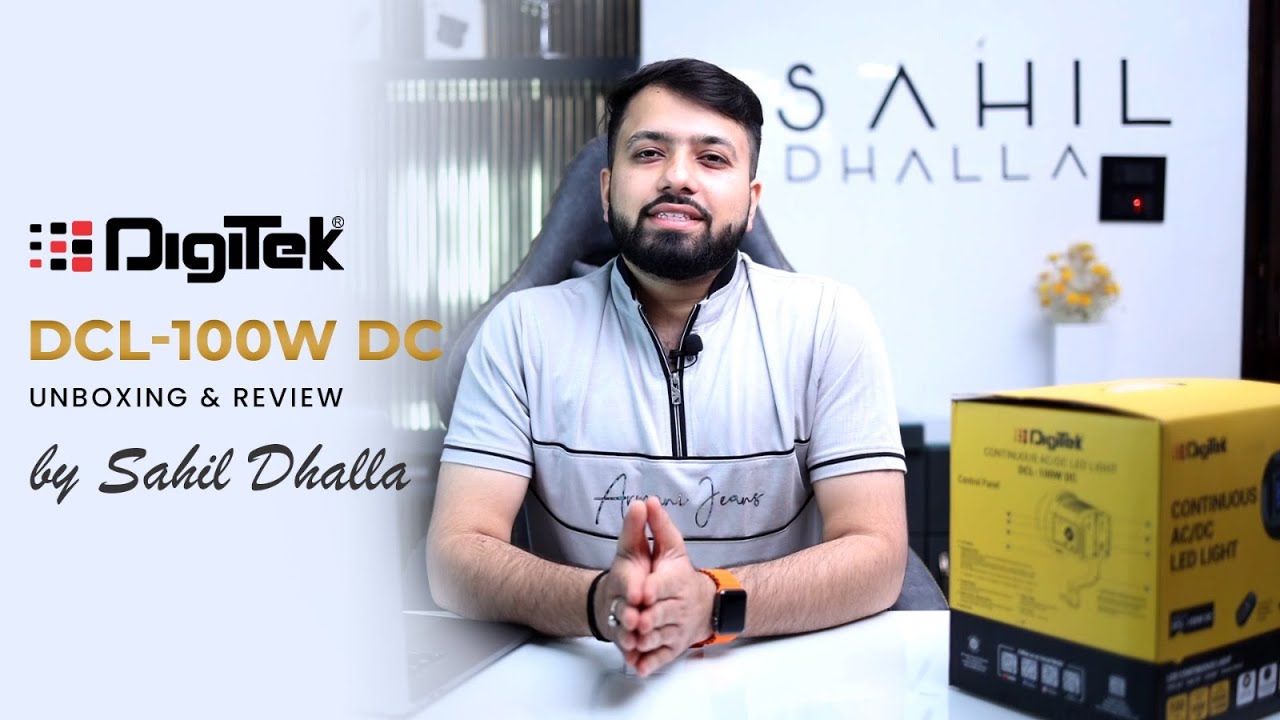 Review & Unboxing by Sahil Dhalla | Digitek Continuous AC/DC Video LED ...