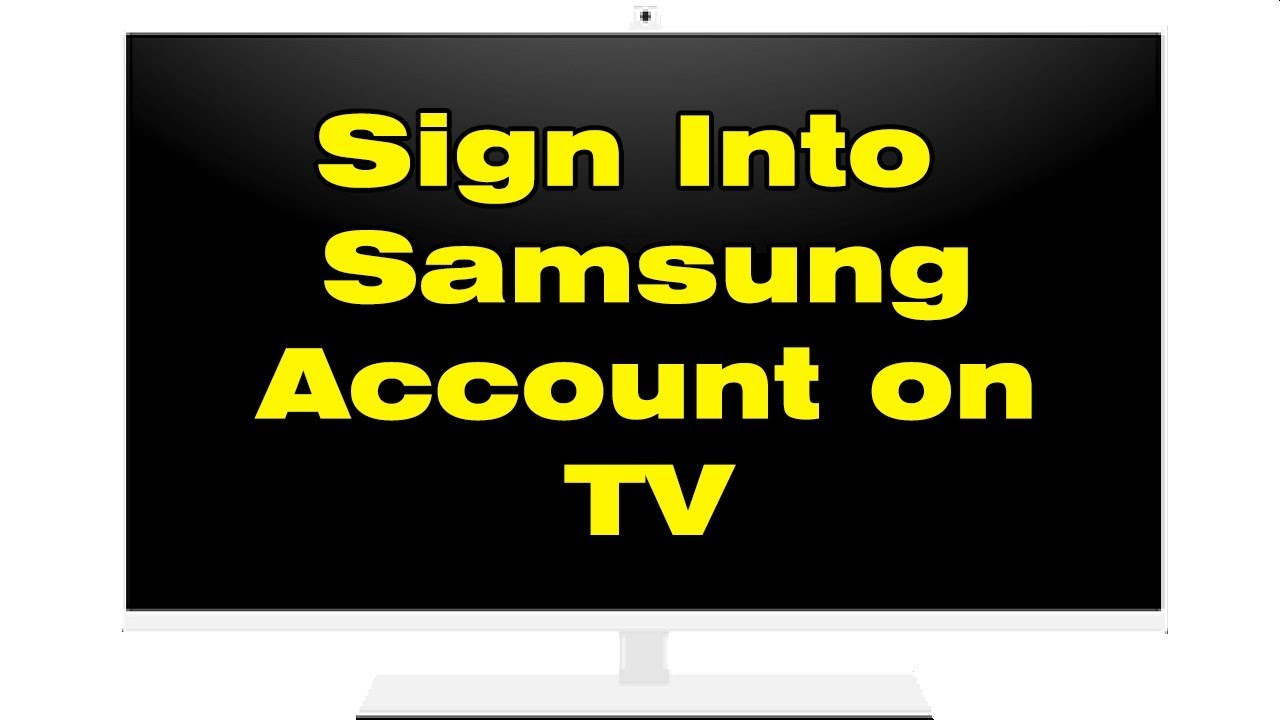 How Do i Sign Into my Samsung Account on my TV - YouTube