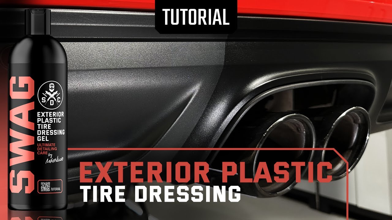 HOW TO USE: SWAG EXTERIOR PLASTIC & TIRE DRESSING - YouTube