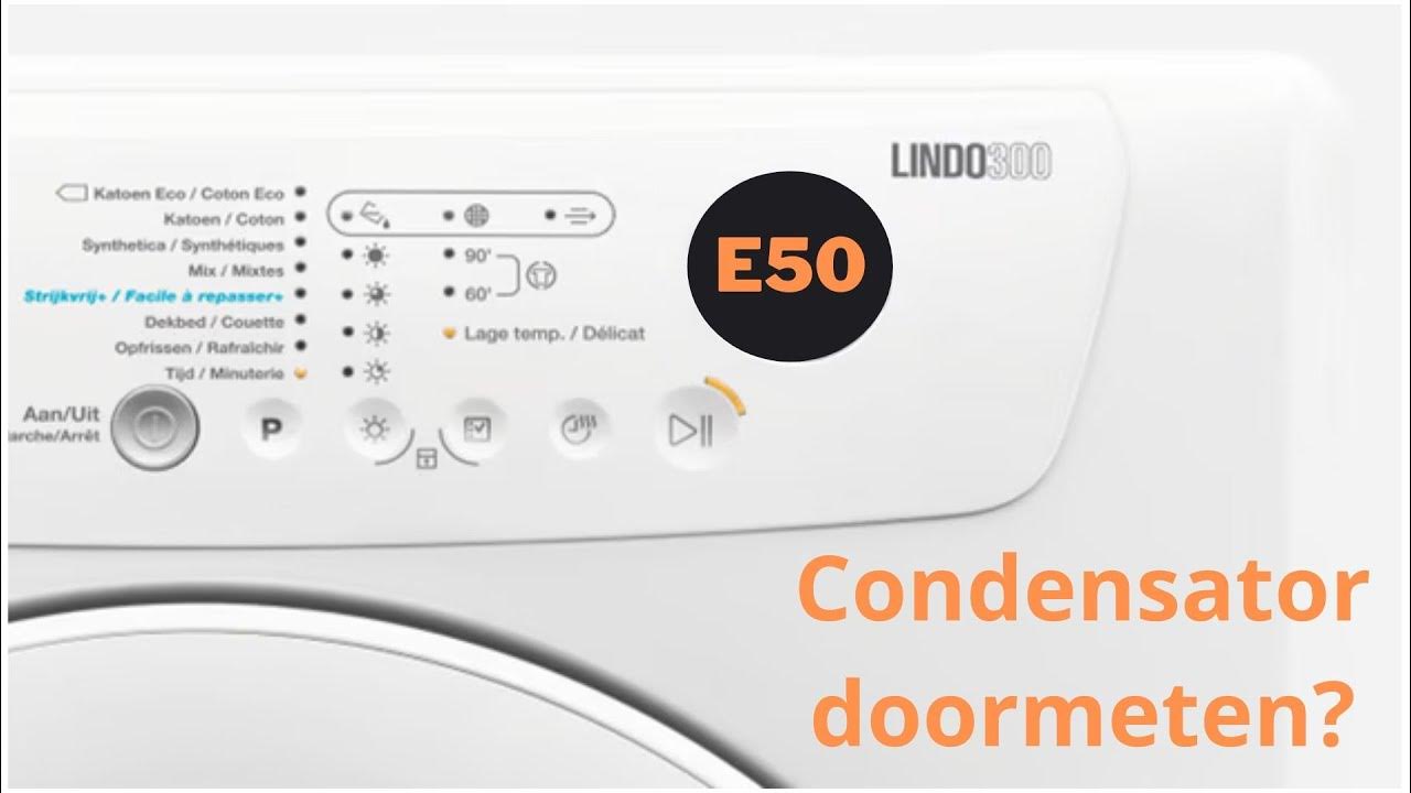 Aeg - Zanussi - Electrolux droger foutmelding e50, condensatoren doormeten. - YouTube