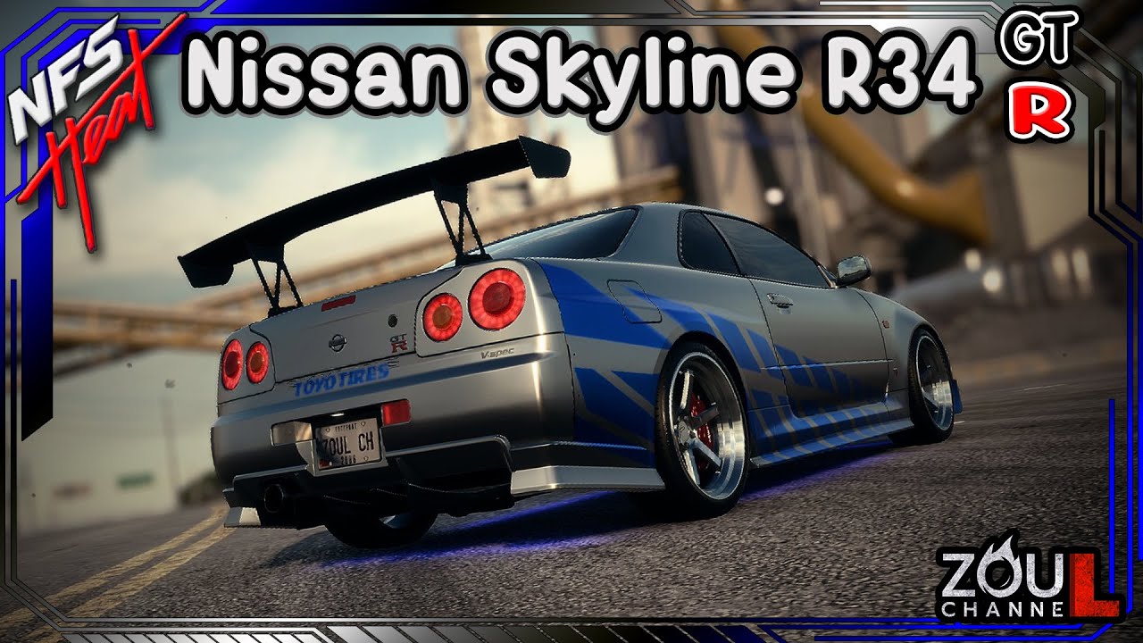 NFS HEAT Nissan Skyline R34 GT-R (Fast and Furious) - YouTube