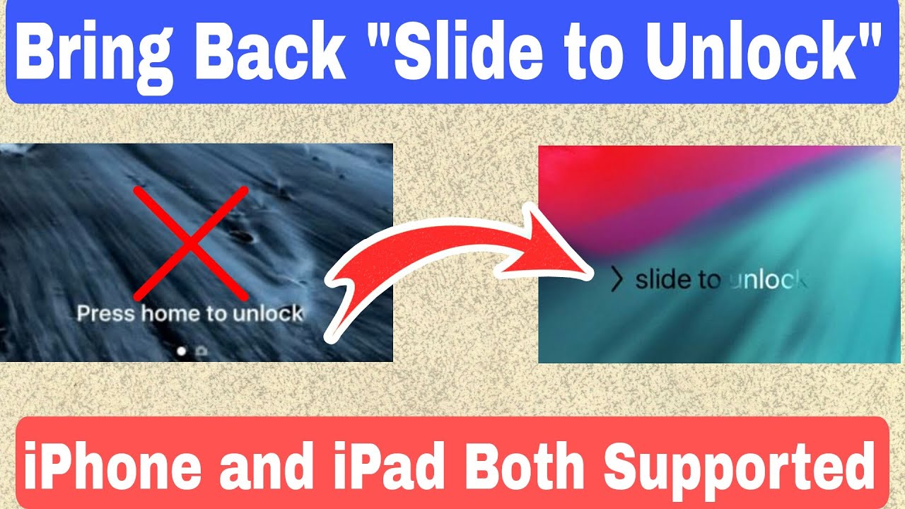 Bring Back "Slide To Unlock" to Your iOS Device || iPhone and iPad ...