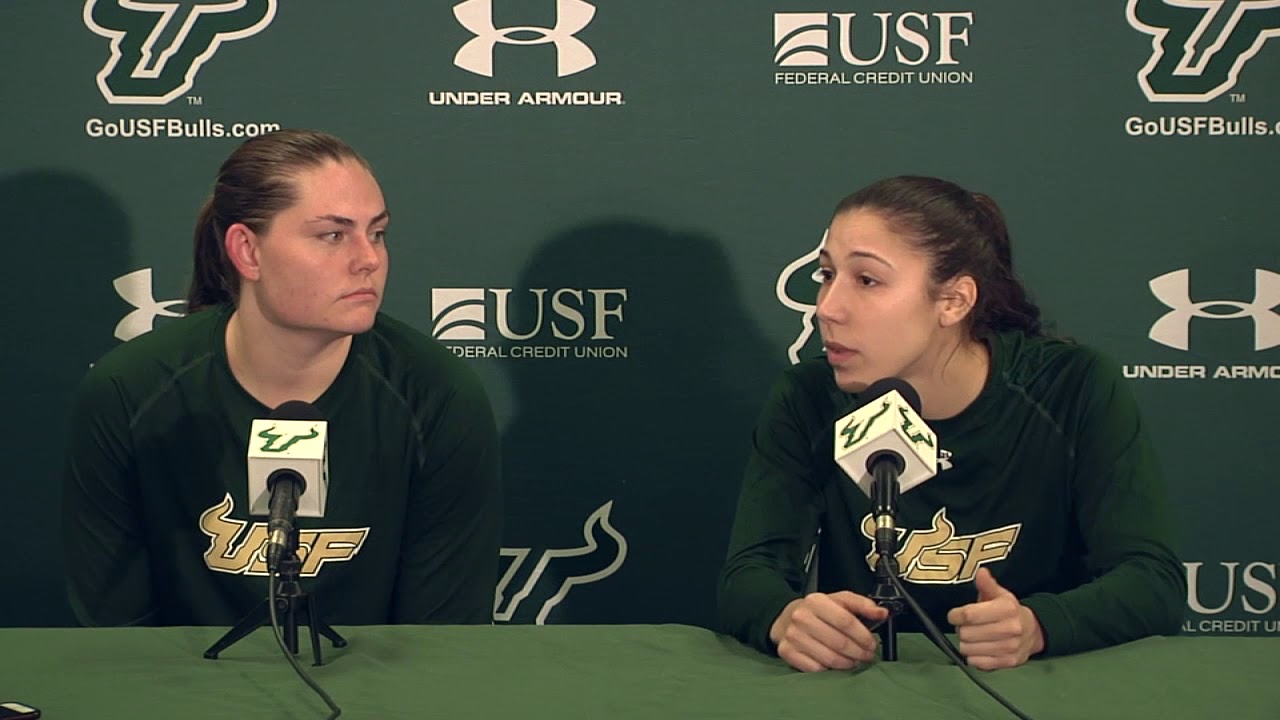 USF Women's Basketball: USF vs UCONN Press Conference - Laia Flores and ...